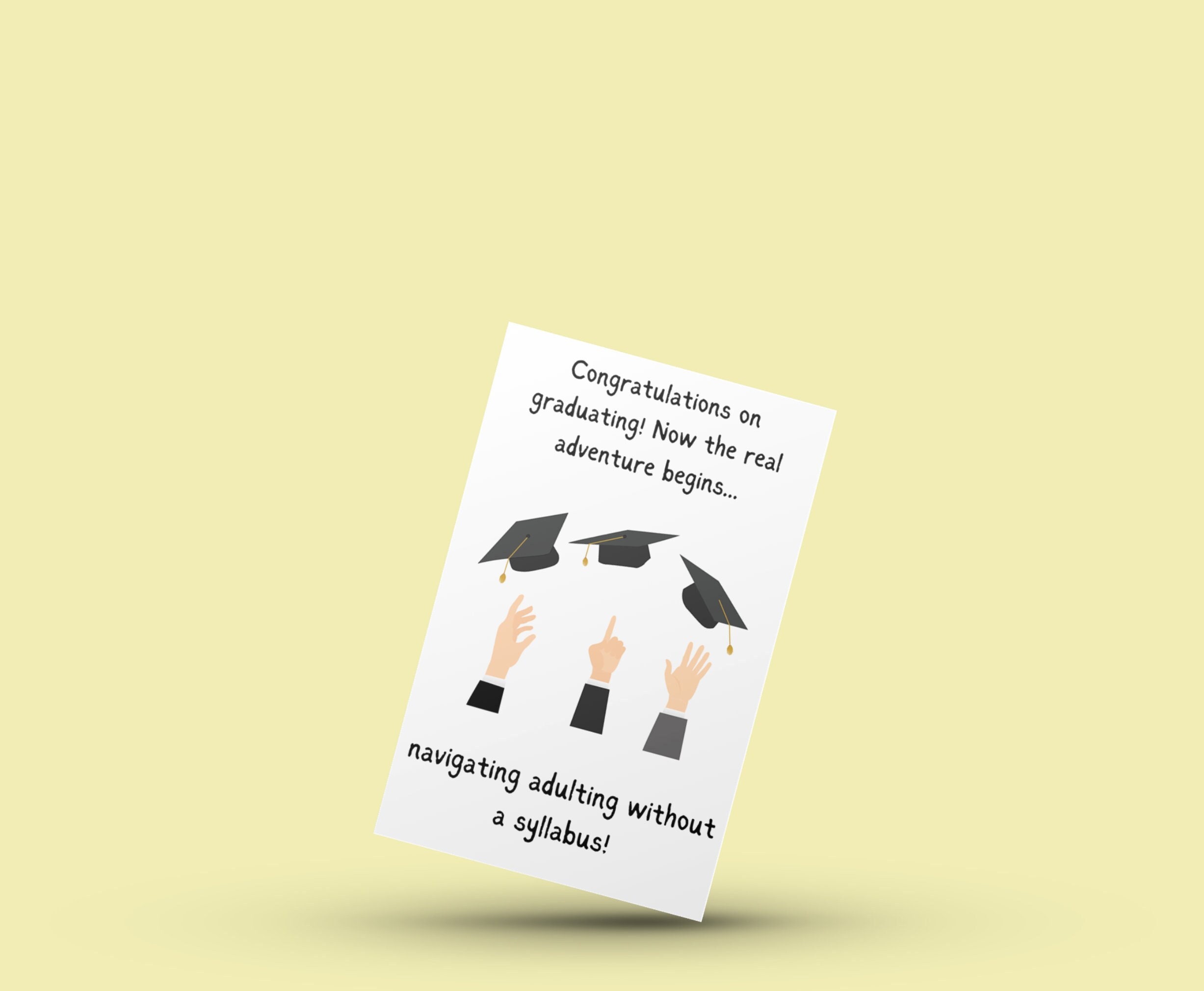 Graduation Congratulations Card Funny Grad Greeting Printable Instant ...