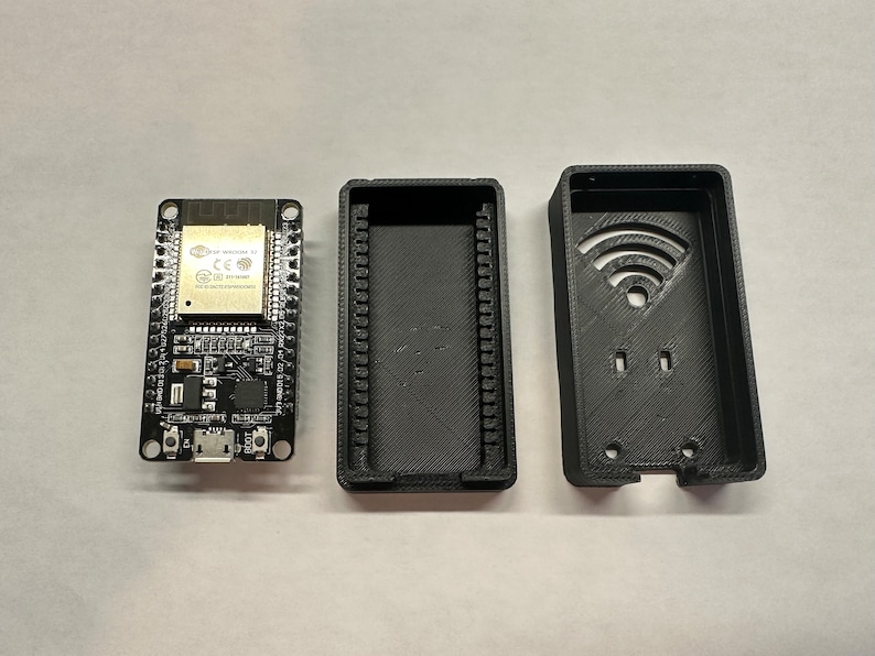 ESP32 WROOM 30-pin 3D Printed Snap-lock Enclosure W/led and Button ...