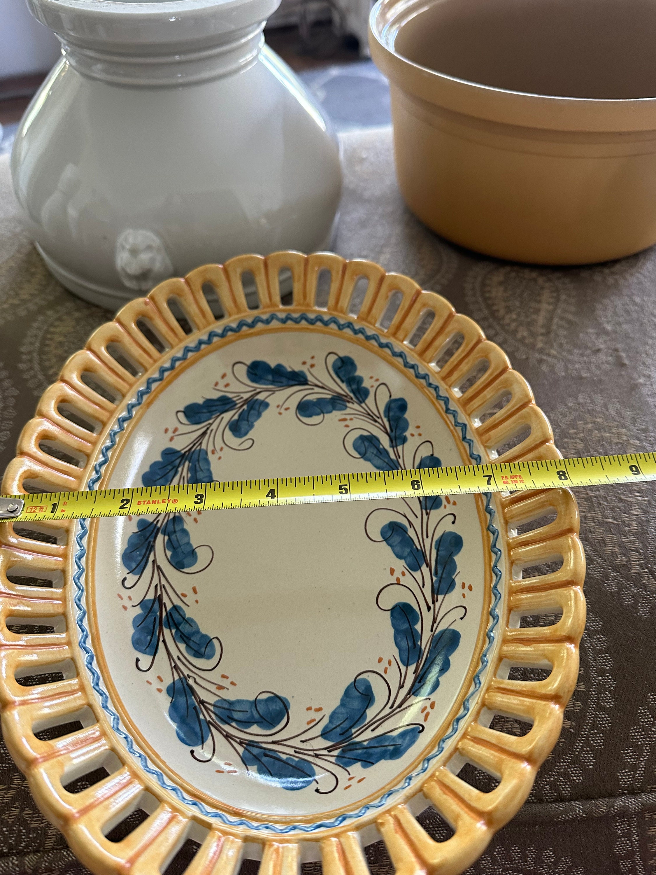 Hand Painted Italian Serving Dish - Etsy