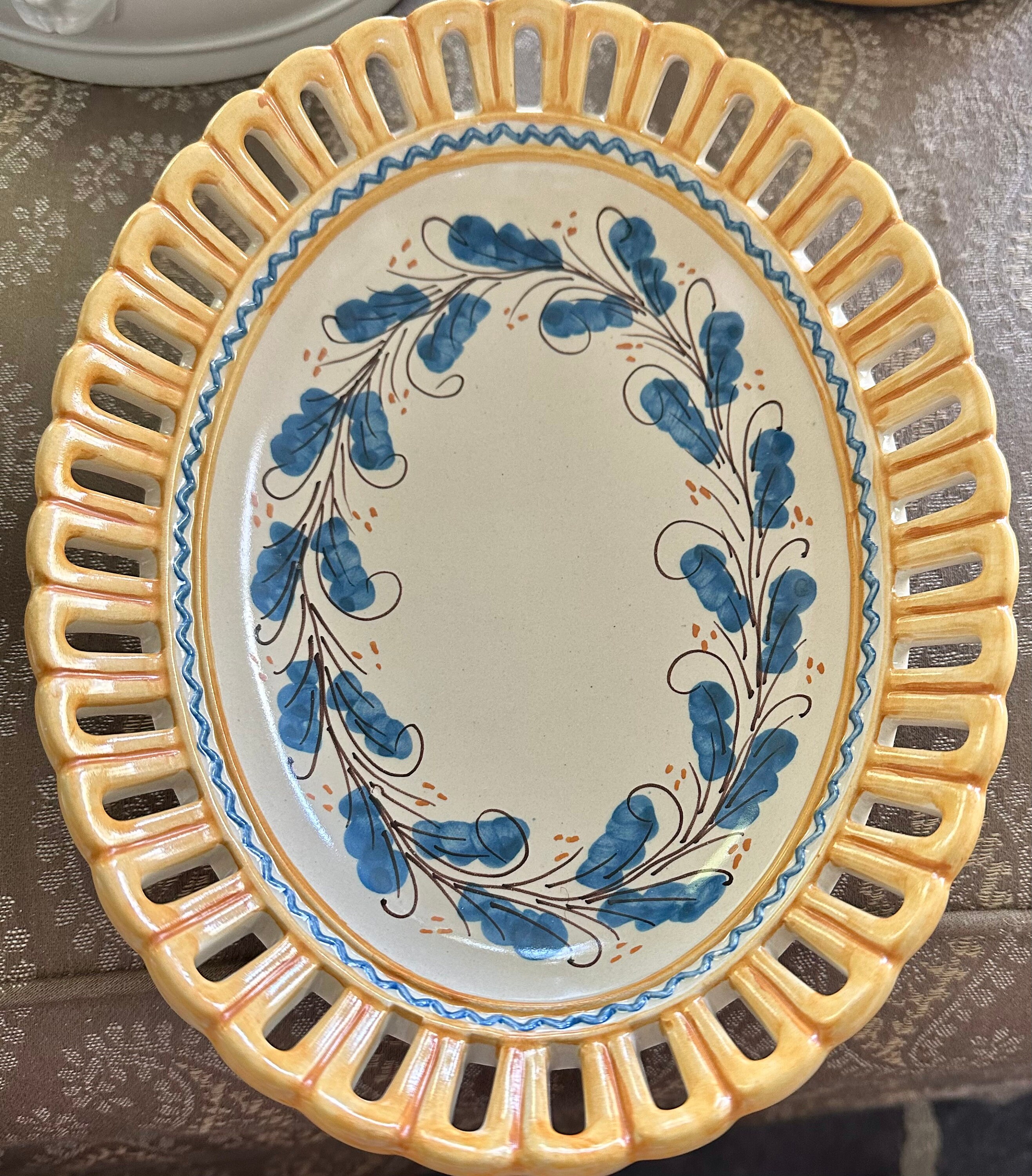 Hand Painted Italian Serving Dish - Etsy