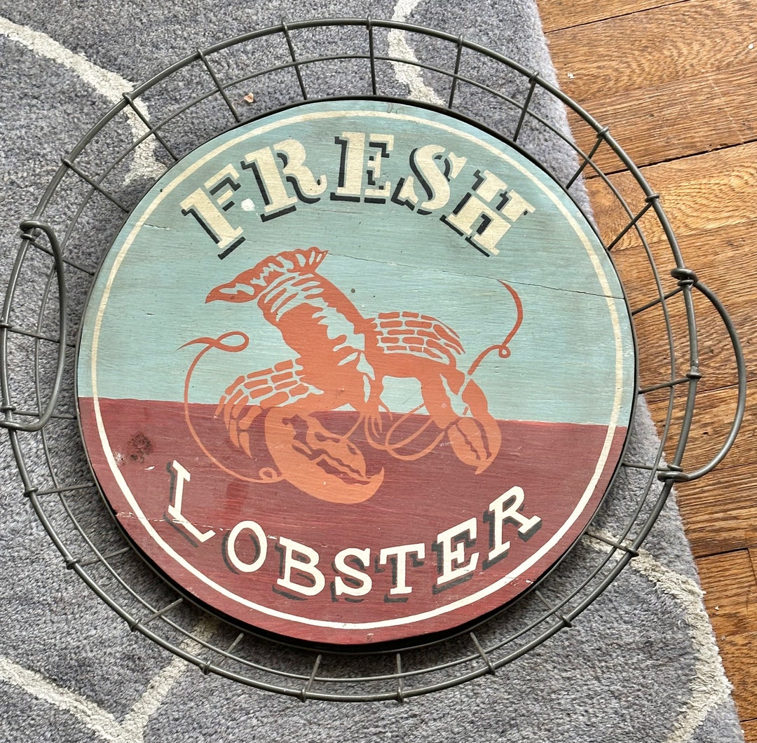 Fresh Lobster Basket/sign - Etsy
