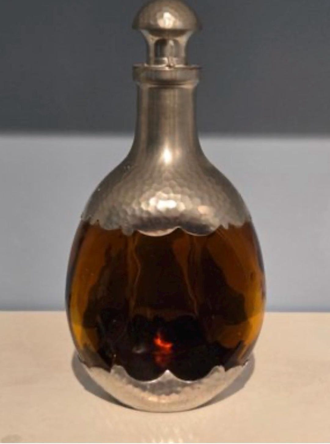 Vintage KMD Royal Holland Daalderop Amber Glass and Pewter. Vintage - Etsy