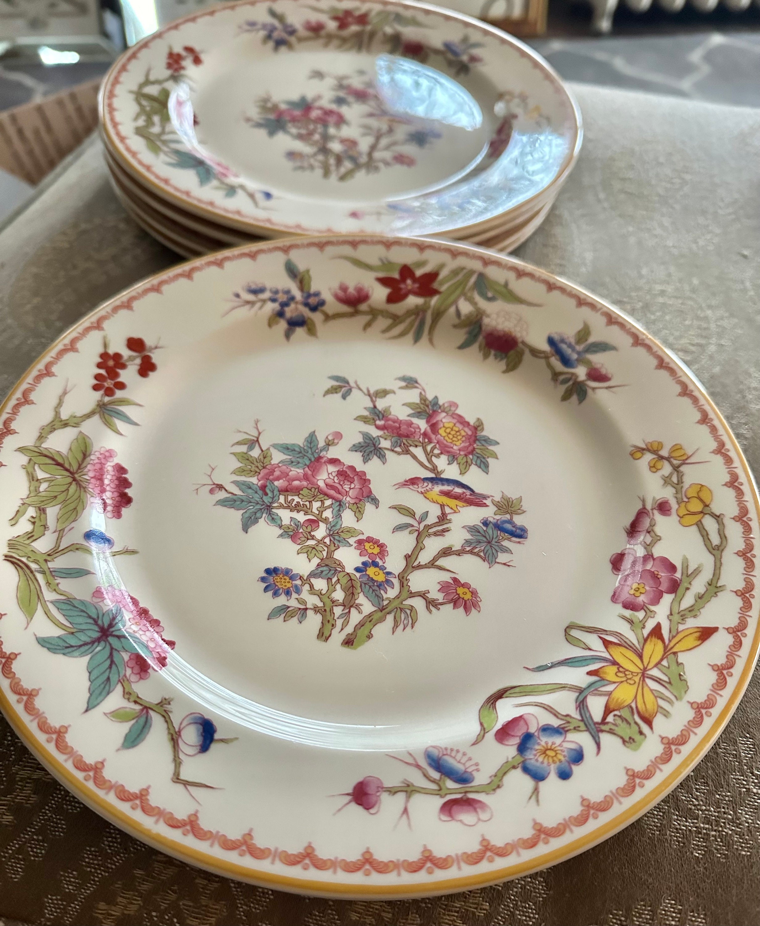 Syracuse Bombay Old Ivory Pattern Set of 8 Dishes - Etsy