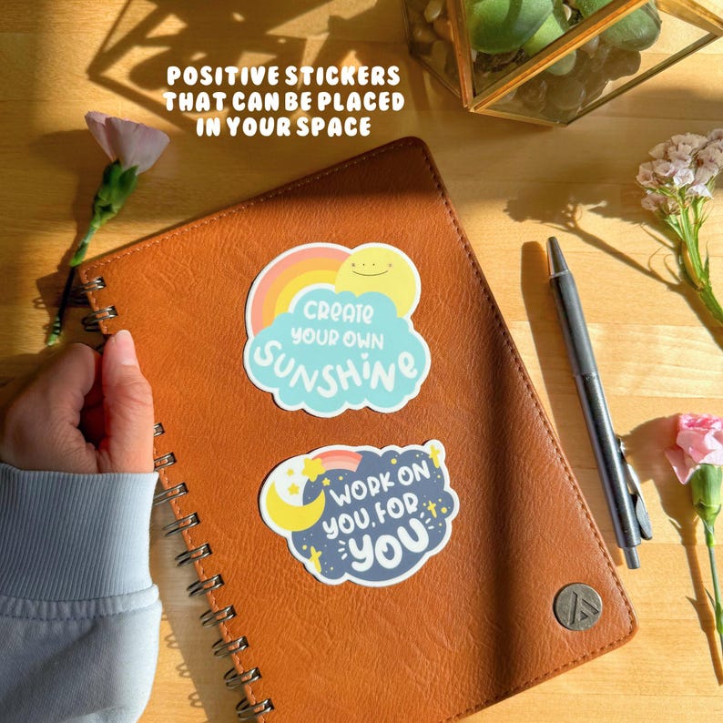 Positive Vibes Sticker Bundle, Inspirational Stickers, Motivational ...