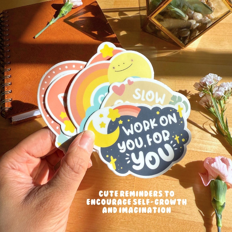 Positive Vibes Sticker Bundle, Inspirational Stickers, Motivational ...