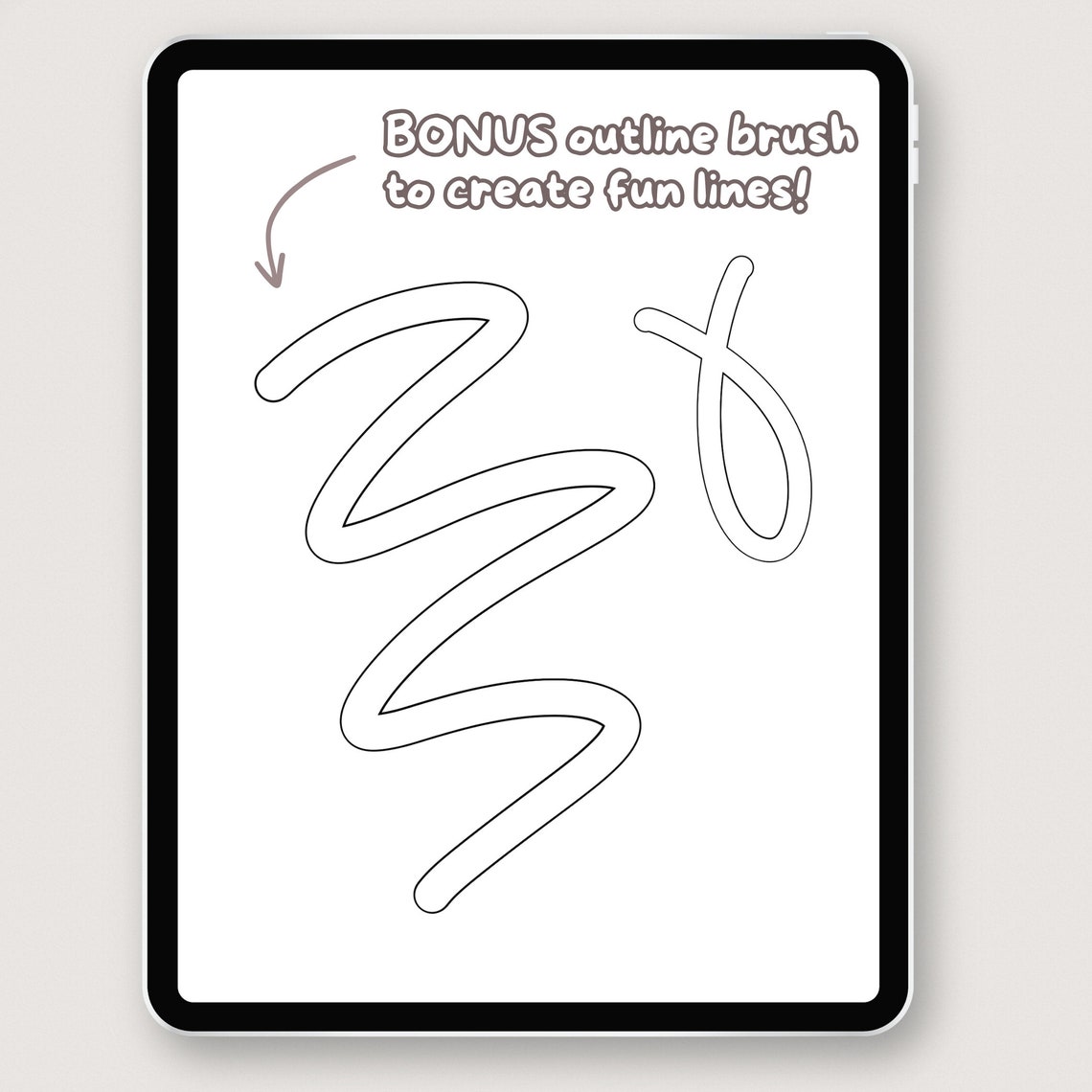 Solid Smooth Crisp Basic Round Brush, Procreate Drawing Brush ...