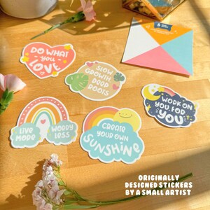 Positive Vibes Sticker Bundle, Inspirational Stickers, Motivational ...