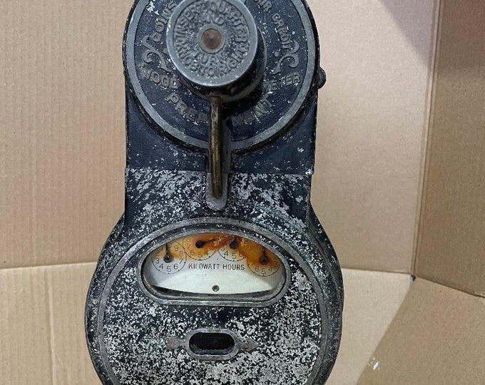 Antique Coin Operated Electric Meter - Etsy Canada