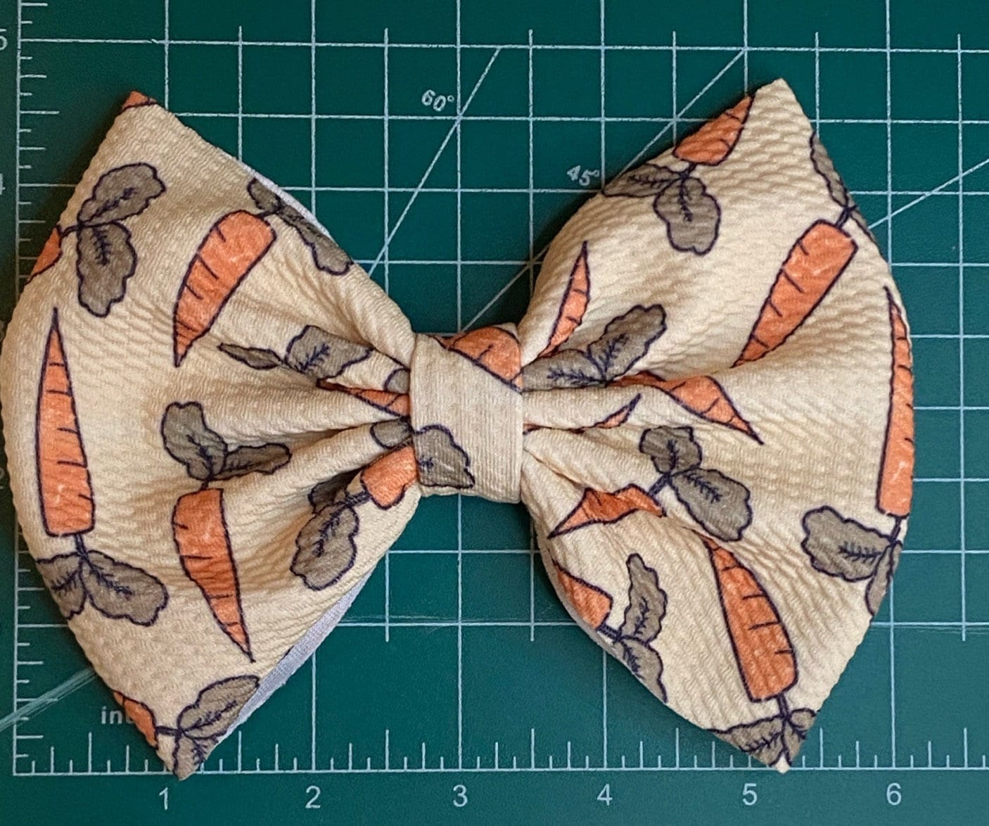 EASTER Carrot Hair Bow Easter Bunny Large 6 Inch Hair Bow Easter Hair ...