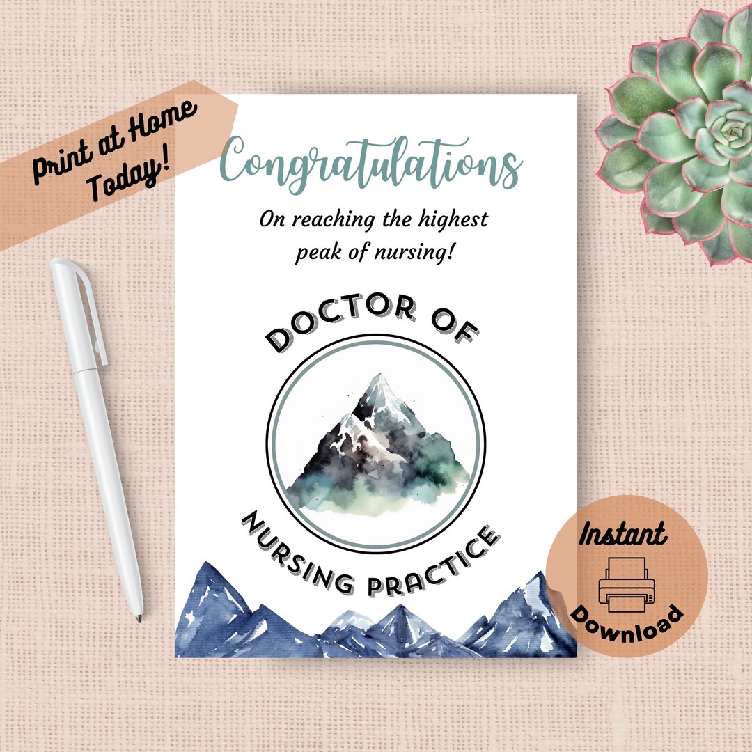 Printable DNP Graduation Card, Instant Download, Print at Home Card ...