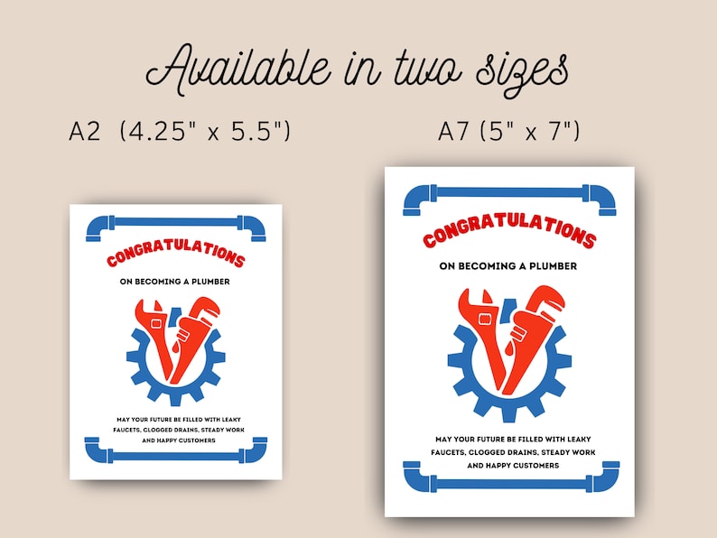 Plumber Graduation Card, Congratulations on Becoming A Plumber, Trade ...