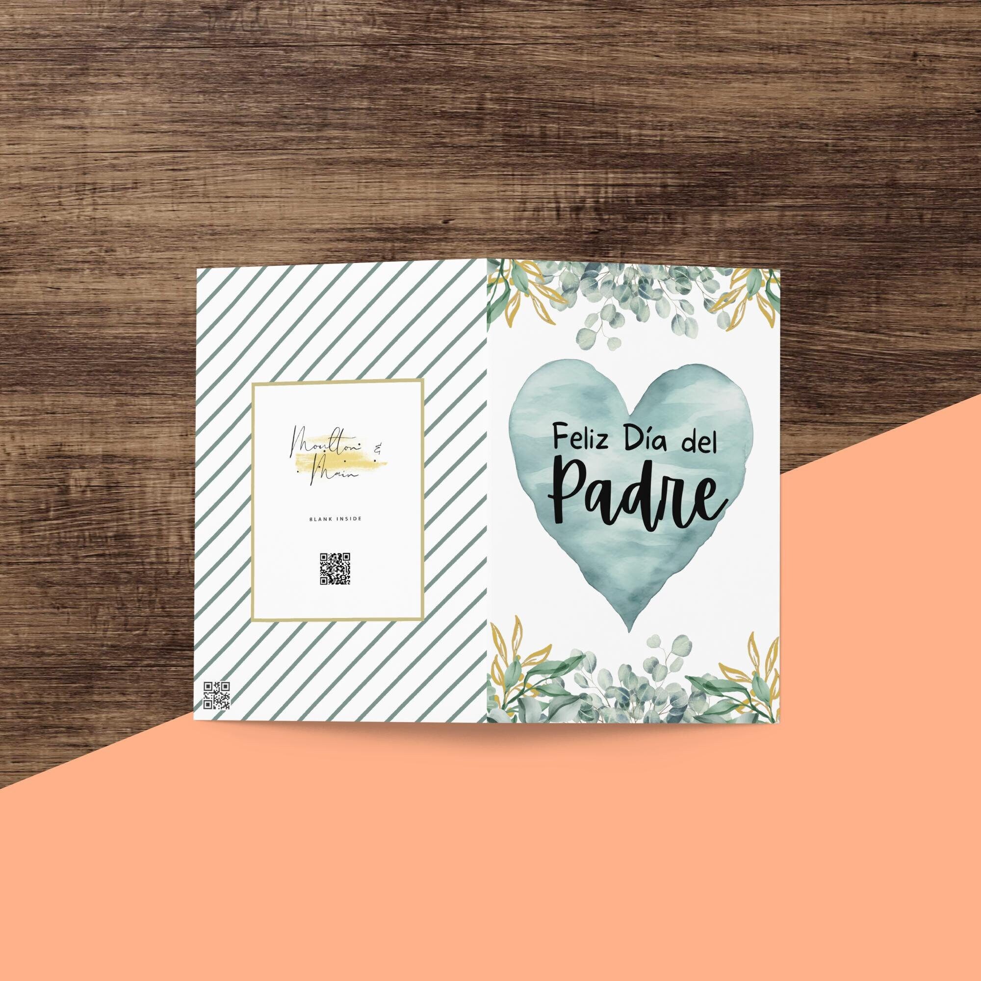 Printable Fathers Day Card in Spanish Instant Download - Etsy