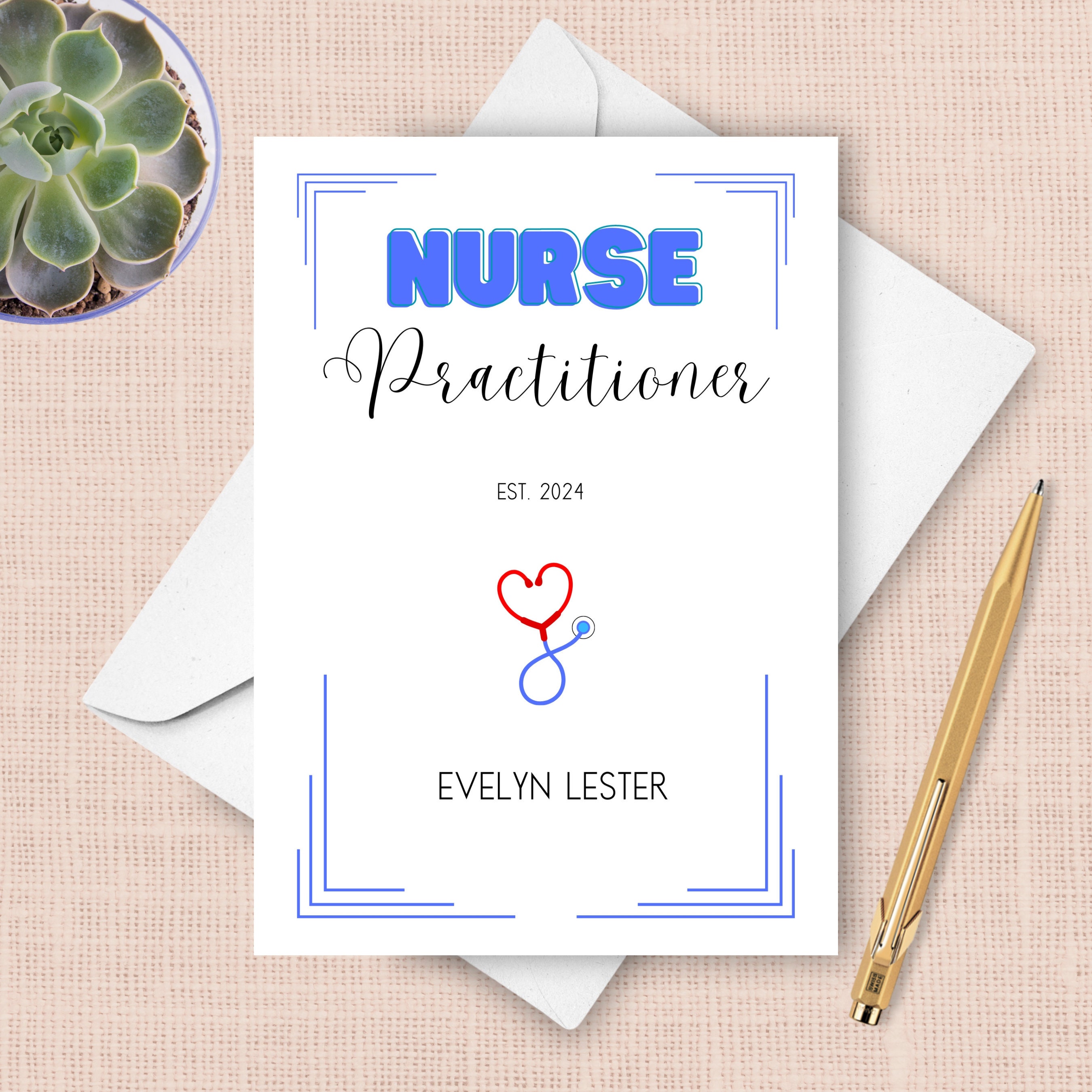 NP Graduation Card, 2024 Personalized Congratulations Card for Nurse ...