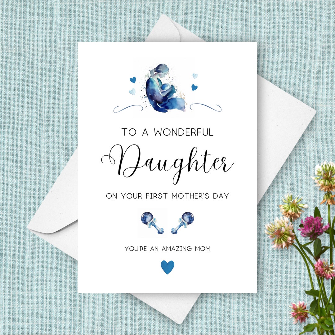 First Mother’s Day Card for Daughter, Mother Daughter Card for Her ...