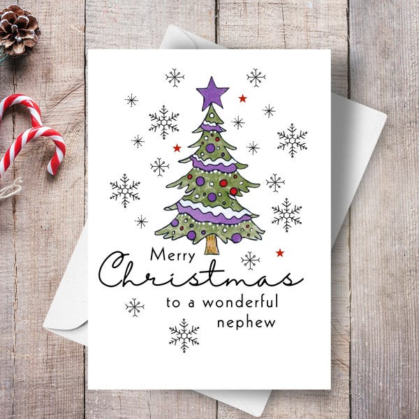 Personalized Cartoon Christmas Cards - Etsy