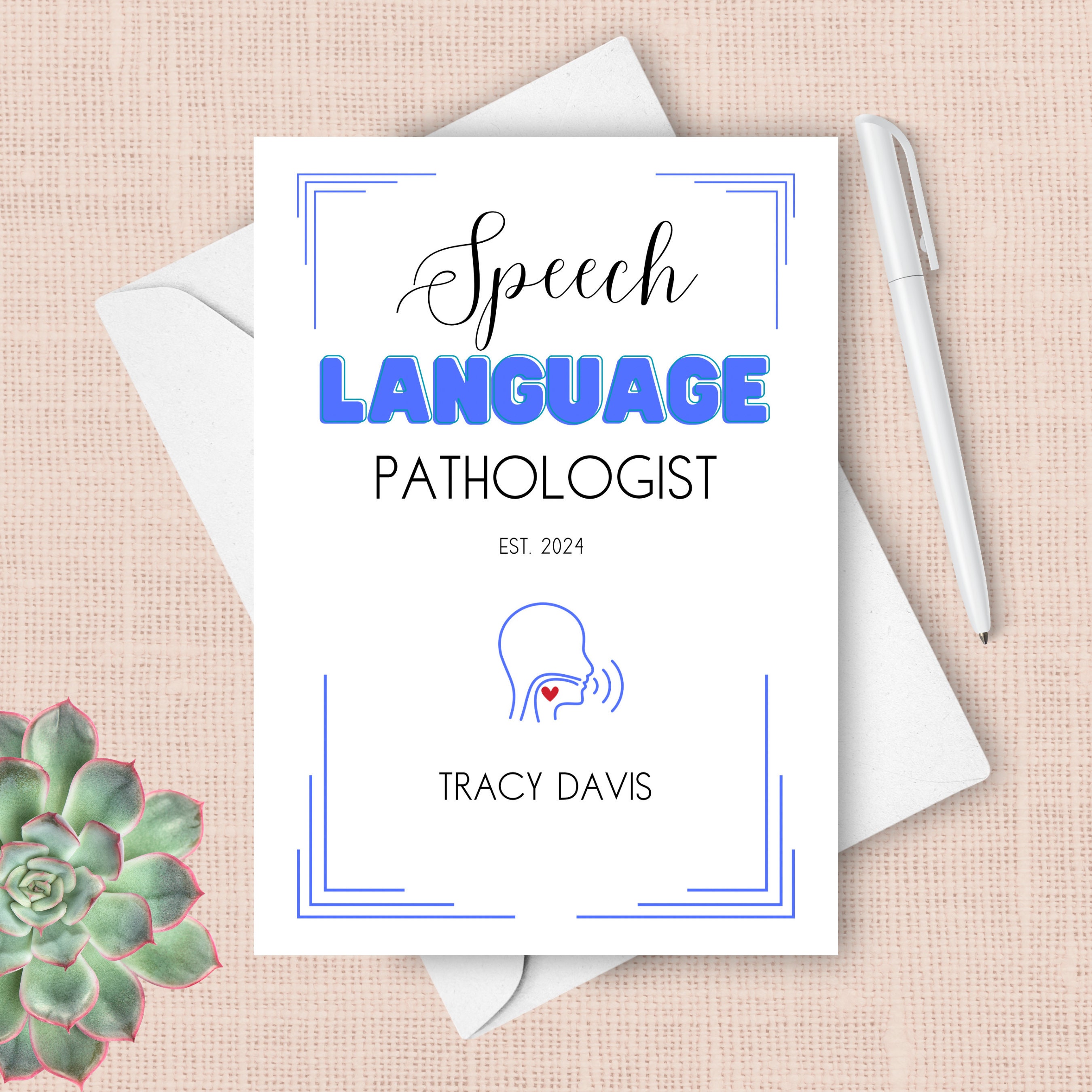 SLP Graduation Card, 2024 Personalized Congratulations Card for Speech ...