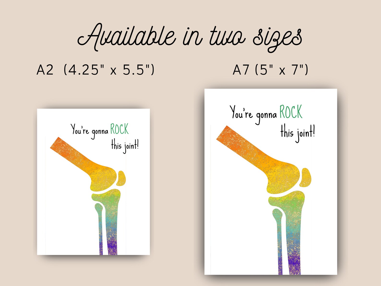 Knee Surgery Card, Funny Knee Replacement Get Well Soon Card, You're ...