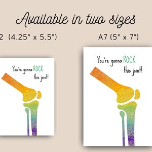 Knee Surgery Card, Funny Knee Replacement Get Well Soon Card, You're ...