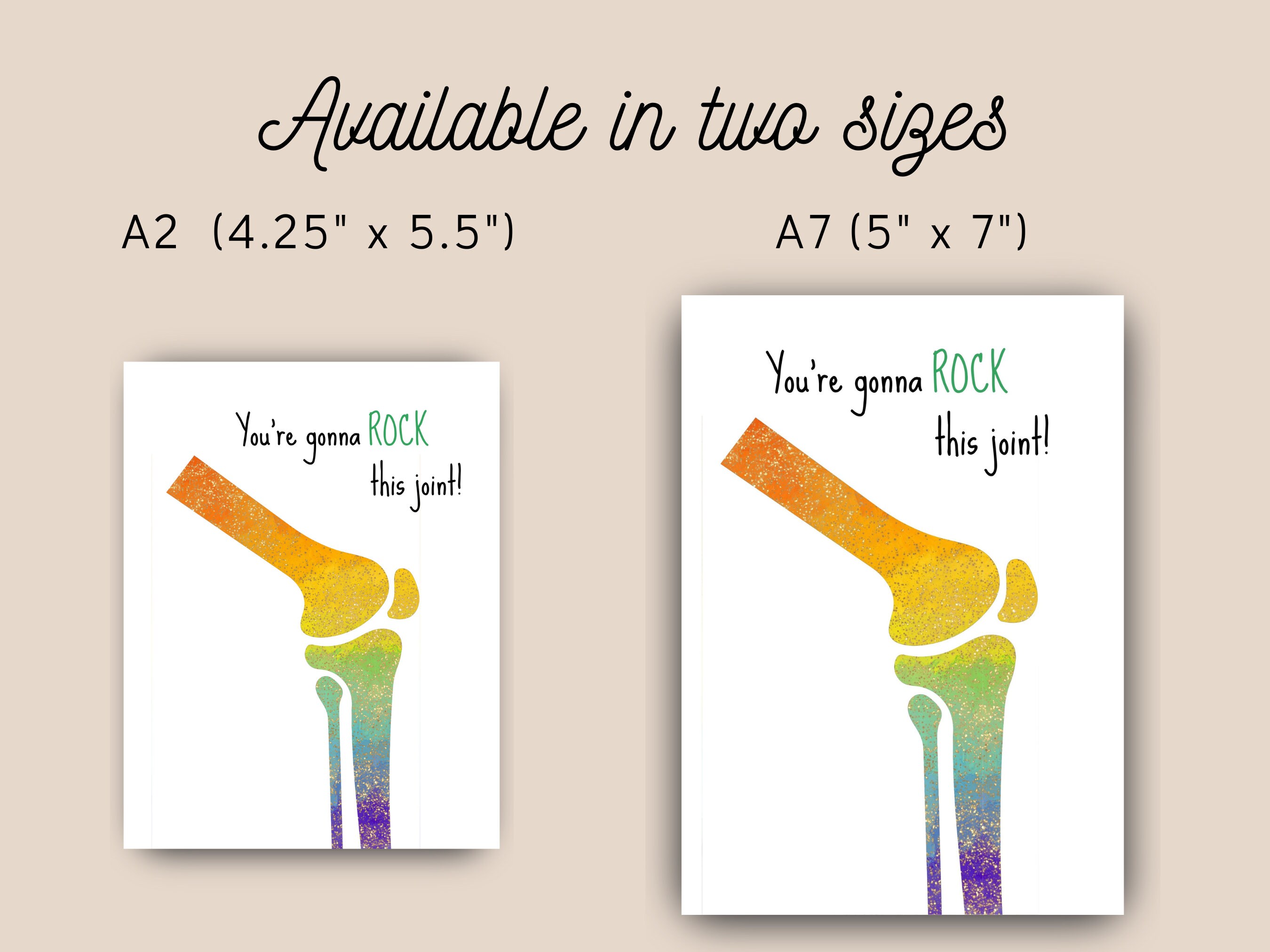 Knee Surgery Card, Funny Knee Replacement Get Well Soon Card, You're ...