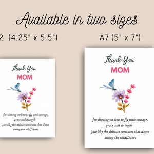 Dragonfly Mother’s Day Card, Dragonfly Greeting Card, Blank Inside ...