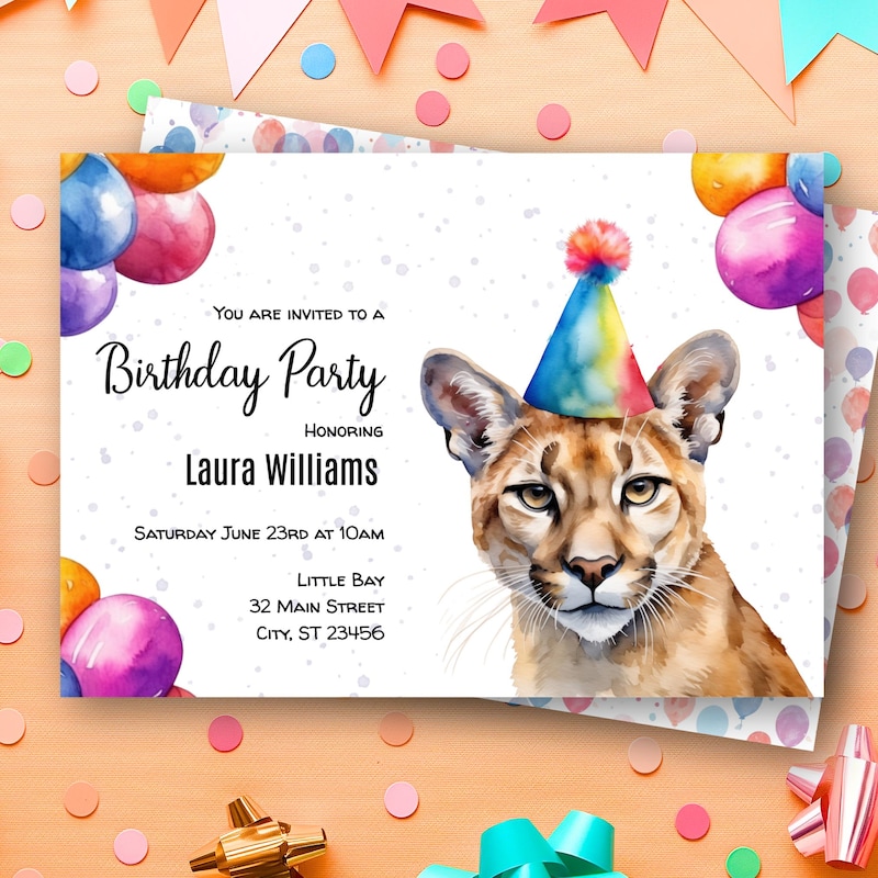 Cougar Theme Party - Etsy
