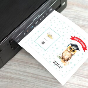 Printable Owl Graduation Card, Funny Owl Graduation, Instant Download ...