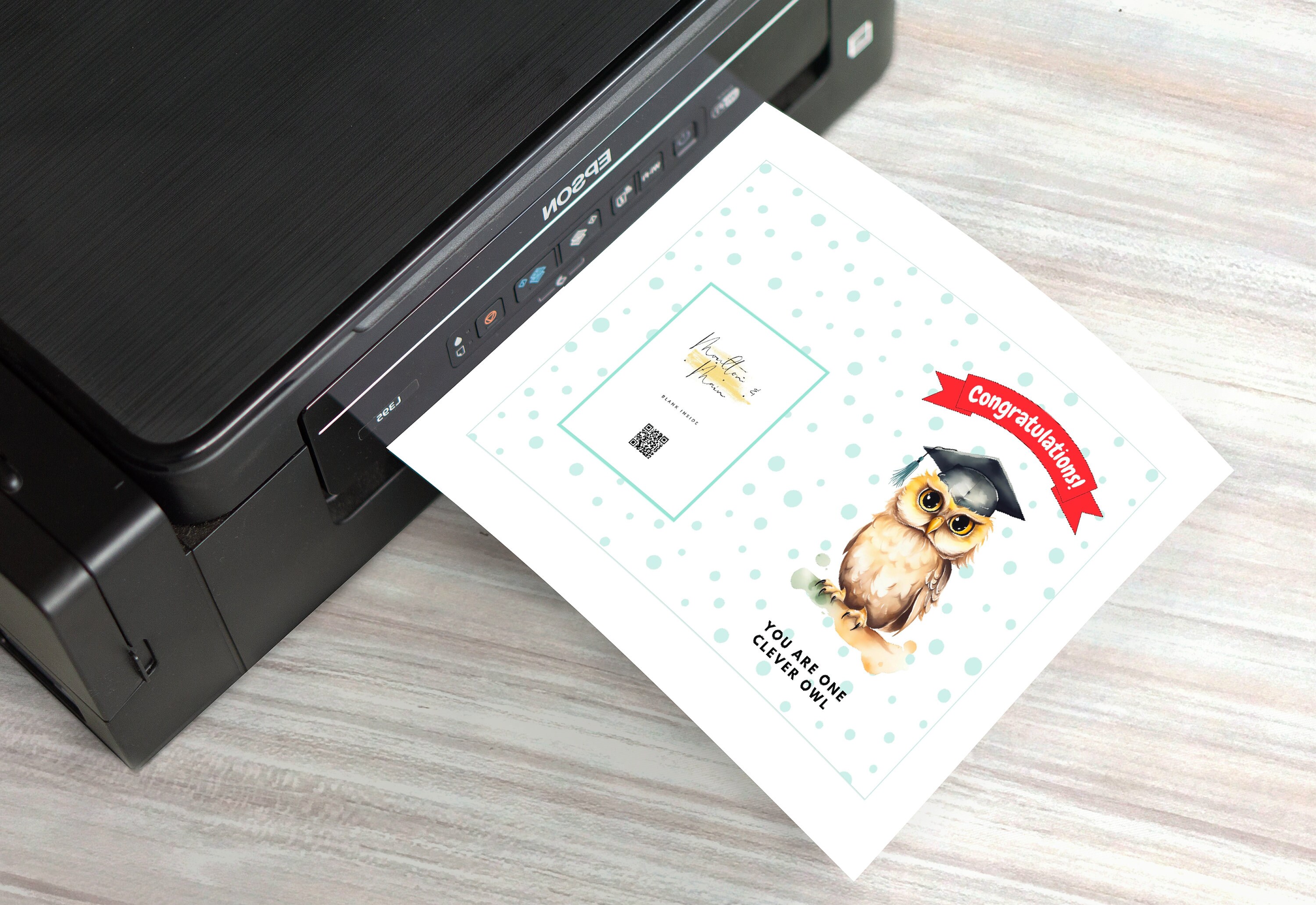 Printable Owl Graduation Card, Funny Owl Graduation, Instant Download ...