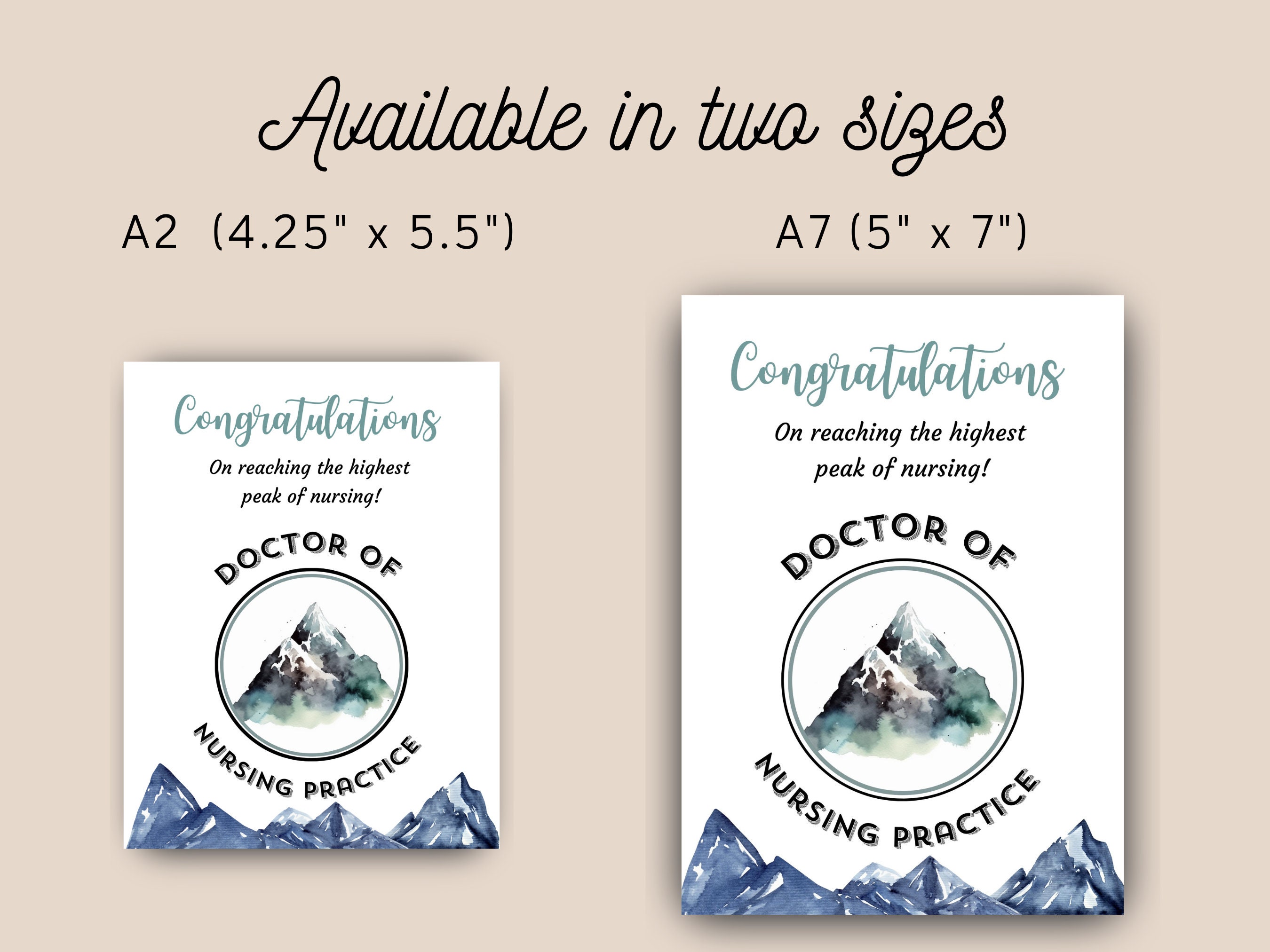 DNP Graduation Card, Highest Peak of Nursing Mountain Doctor of Nursing ...