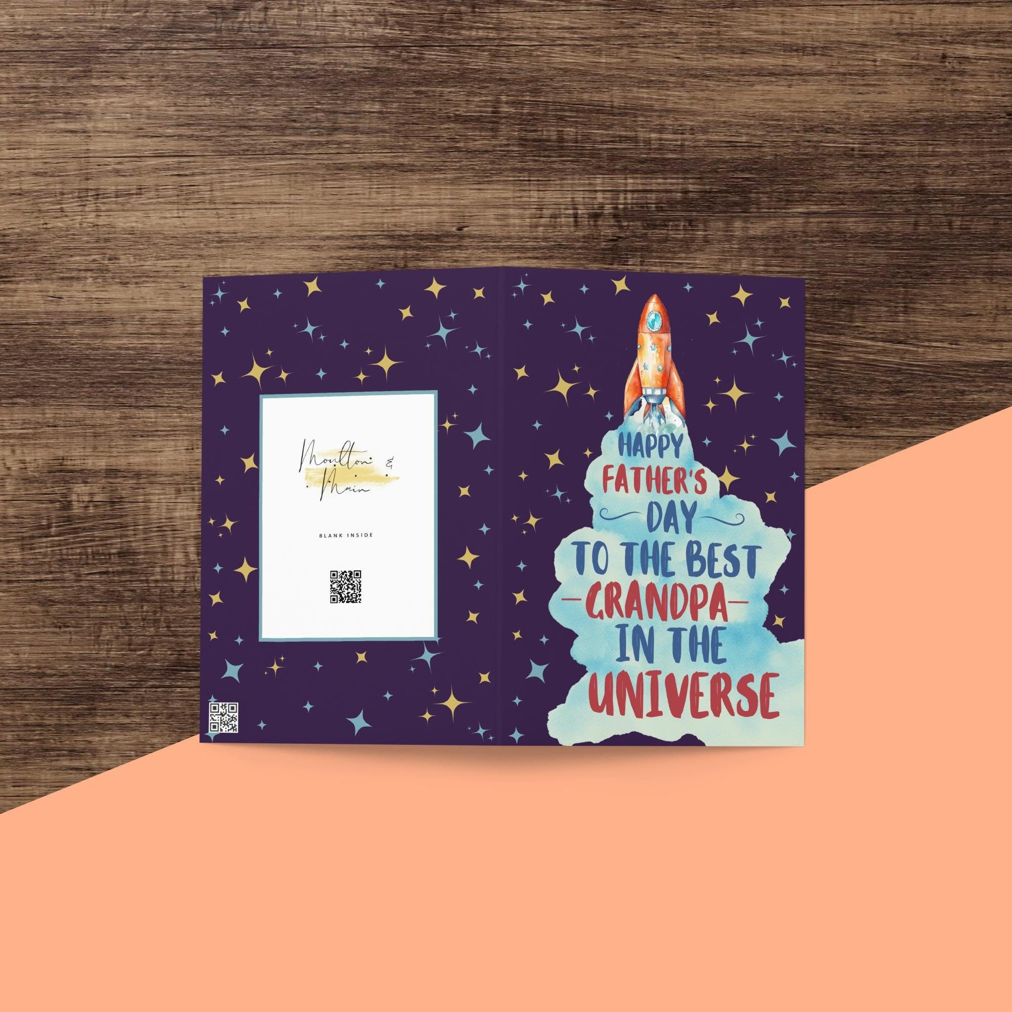 Printable Grandpa Father's Day Card, Instant Download, Print at Home ...