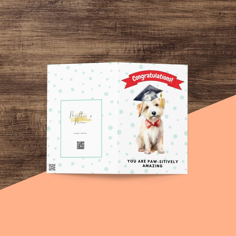 Printable Dog Graduation Card Funny Graduation Instant - Etsy
