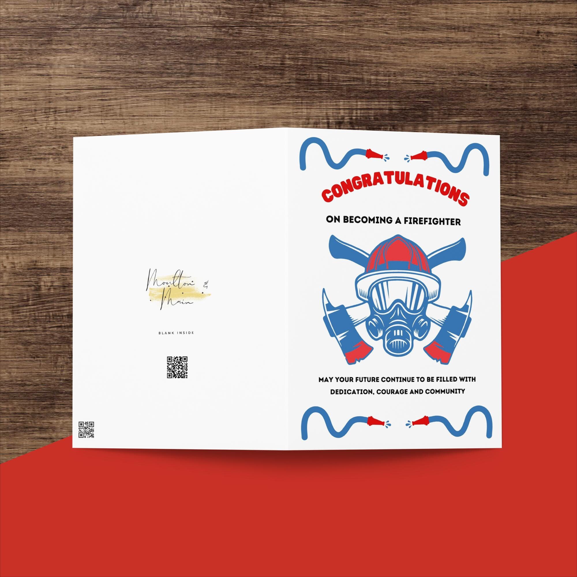 Firefighter Graduation Card, Congratulations on Becoming A Firefighter ...