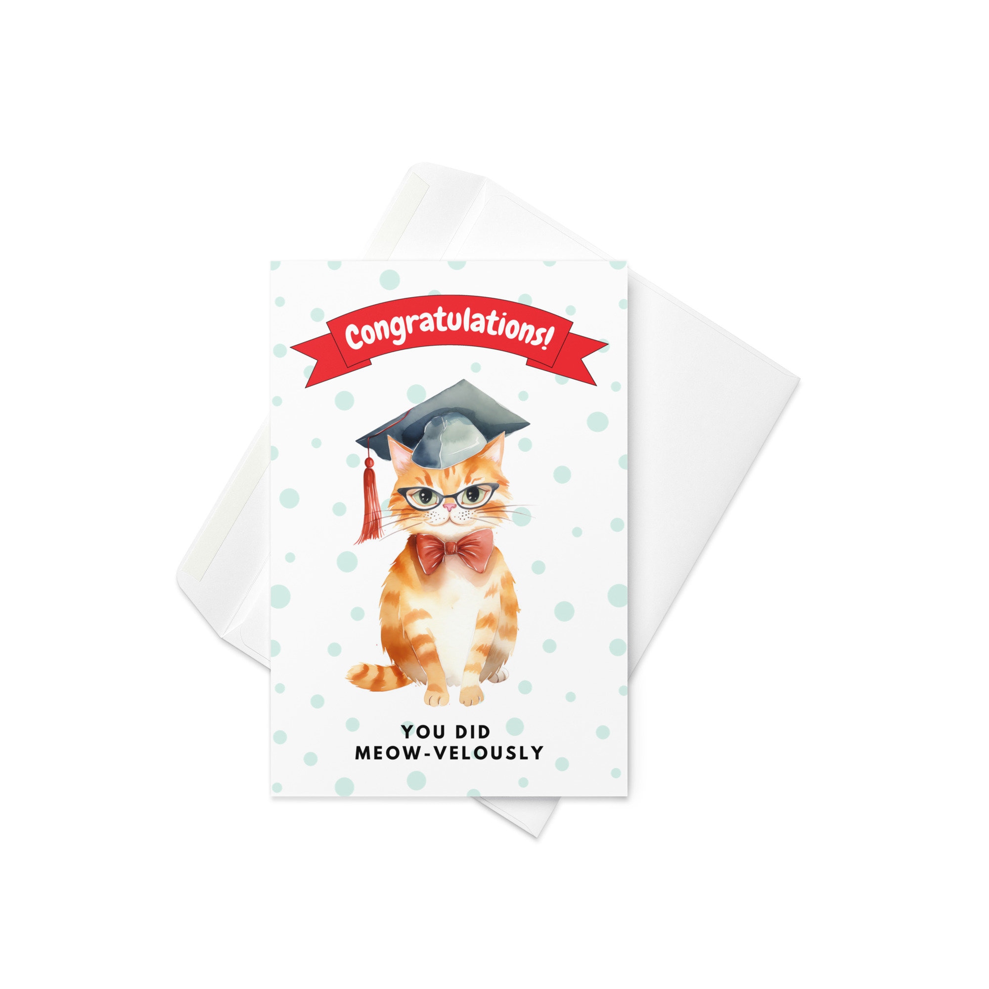 Cat Graduation Card Funny Kindergarten Graduation Card - Etsy
