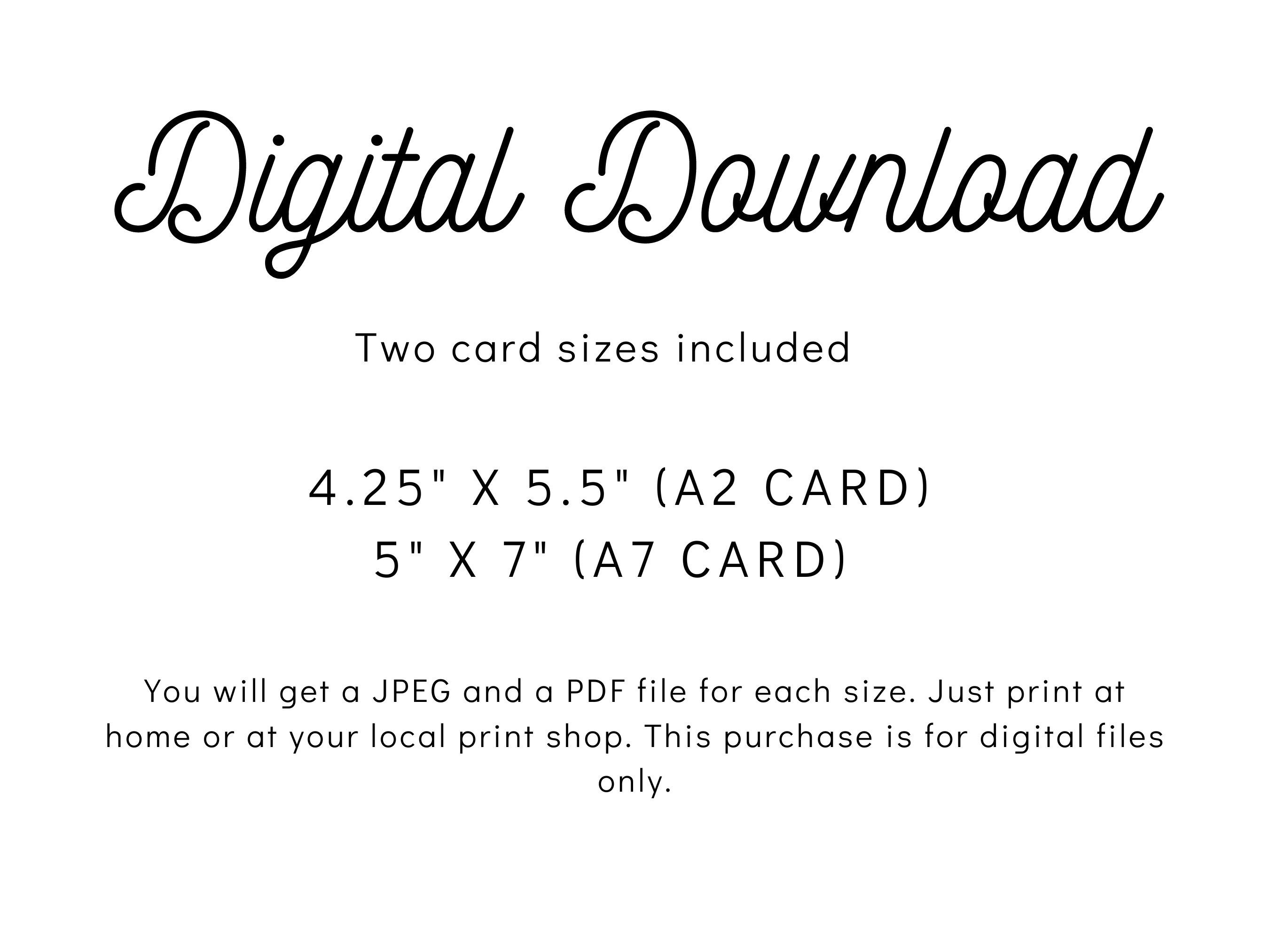 Printable Surgery Recovery Card, Instant Digital Download Print at Home ...