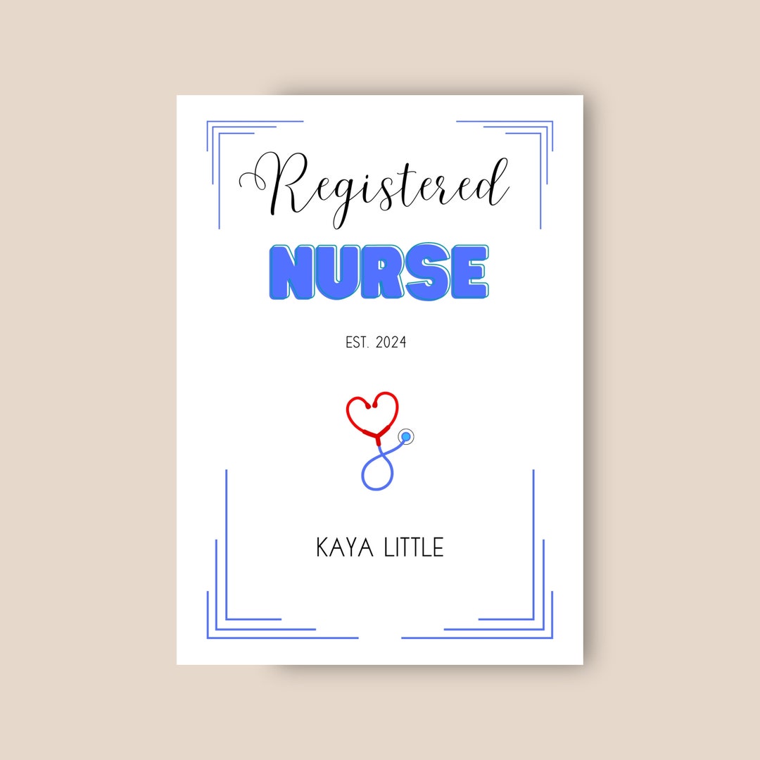 RN Graduation Card, 2024 Personalized Congratulations Card for ...
