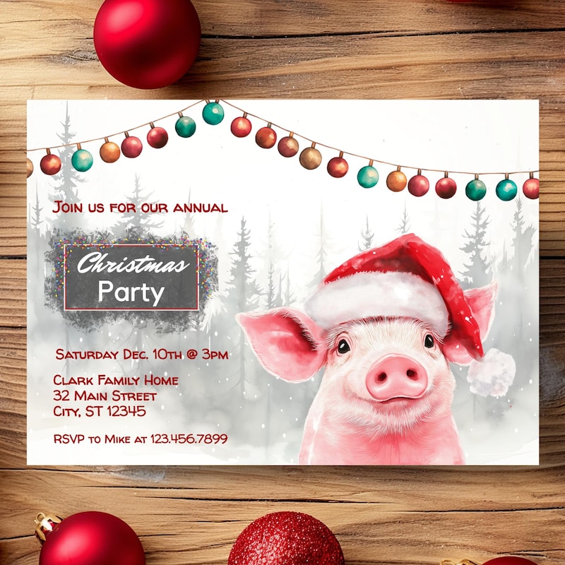Pig Roast Invitation - Etsy