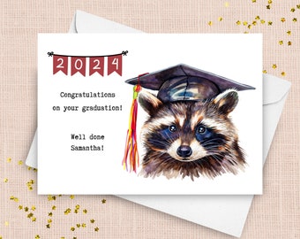 Bulldog Graduation Card, Graduation 2024 Custom Card Personalized, High ...