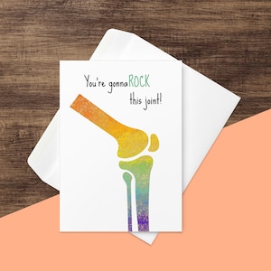 Knee Surgery Card, Funny Knee Replacement Get Well Soon Card, You're ...