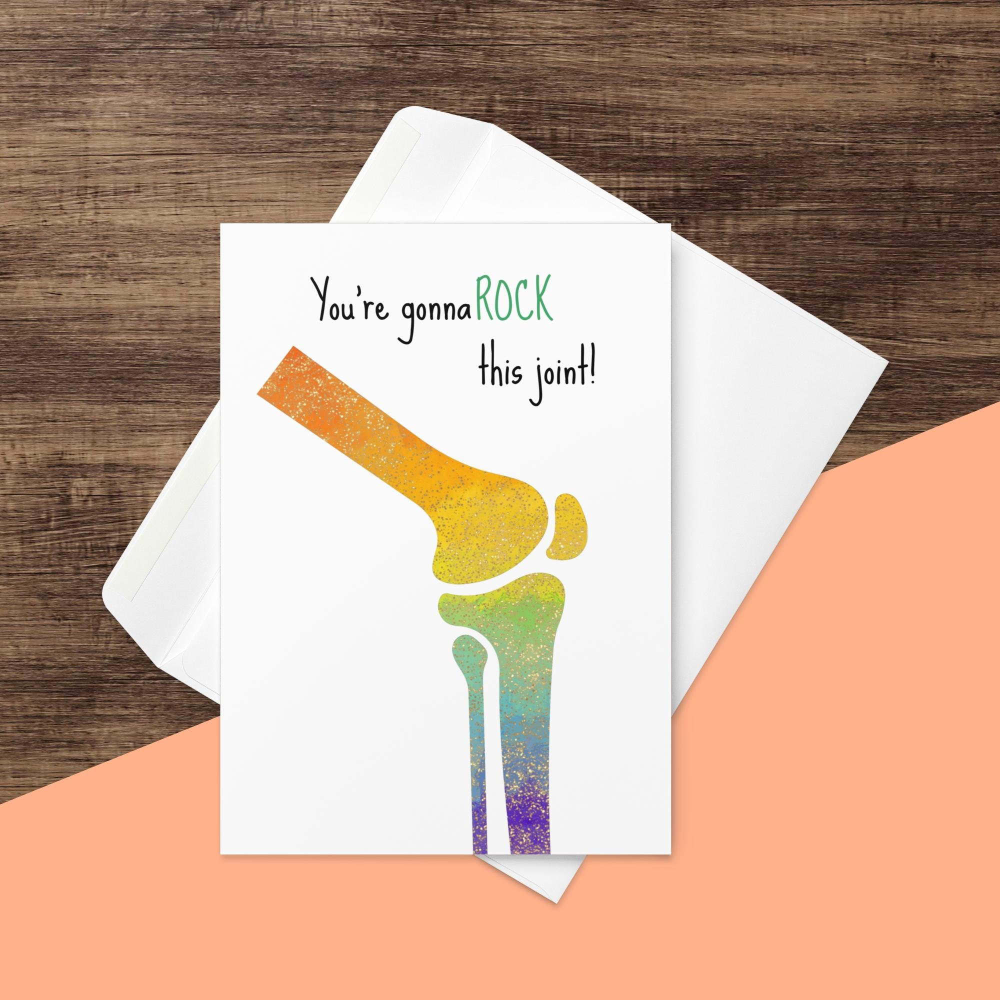 Knee Surgery Card, Funny Knee Replacement Get Well Soon Card, You're ...