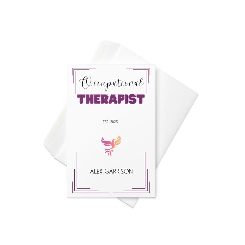 Occupational Therapist Graduation Card, 2024 Personalized ...