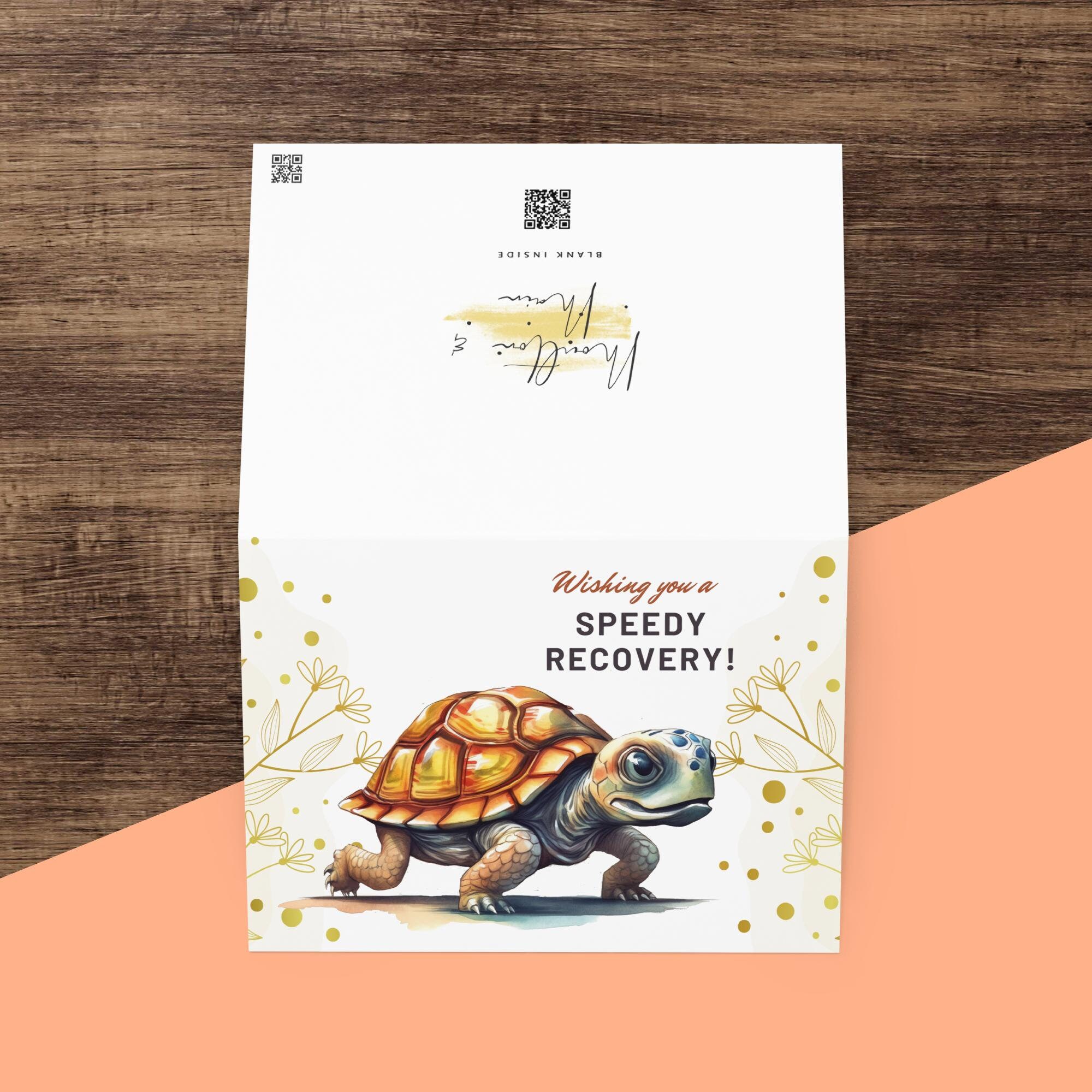 Funny Surgery Recovery Card, Tortoise Race Speedy Recovery, Turtle Get ...