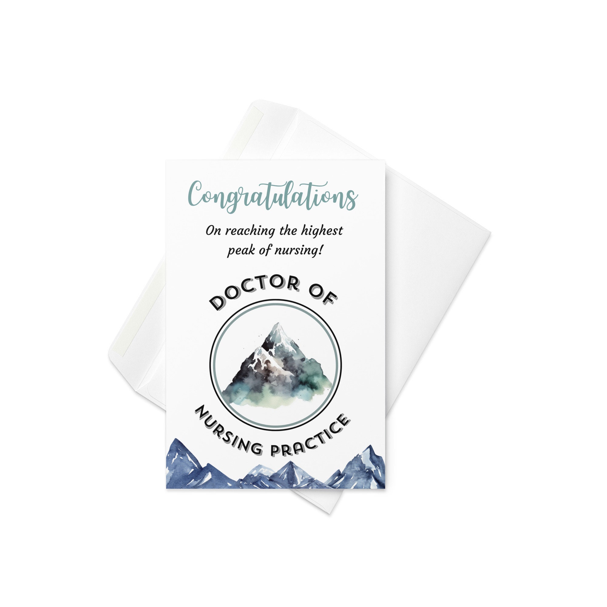 DNP Graduation Card, Highest Peak of Nursing Mountain Doctor of Nursing ...