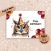 Printable Owl Birthday Card, Instant Digital Download Print at Home ...