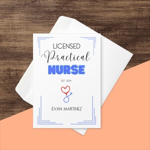 LPN Graduation Card, 2025 Personalized Congratulations Card for ...