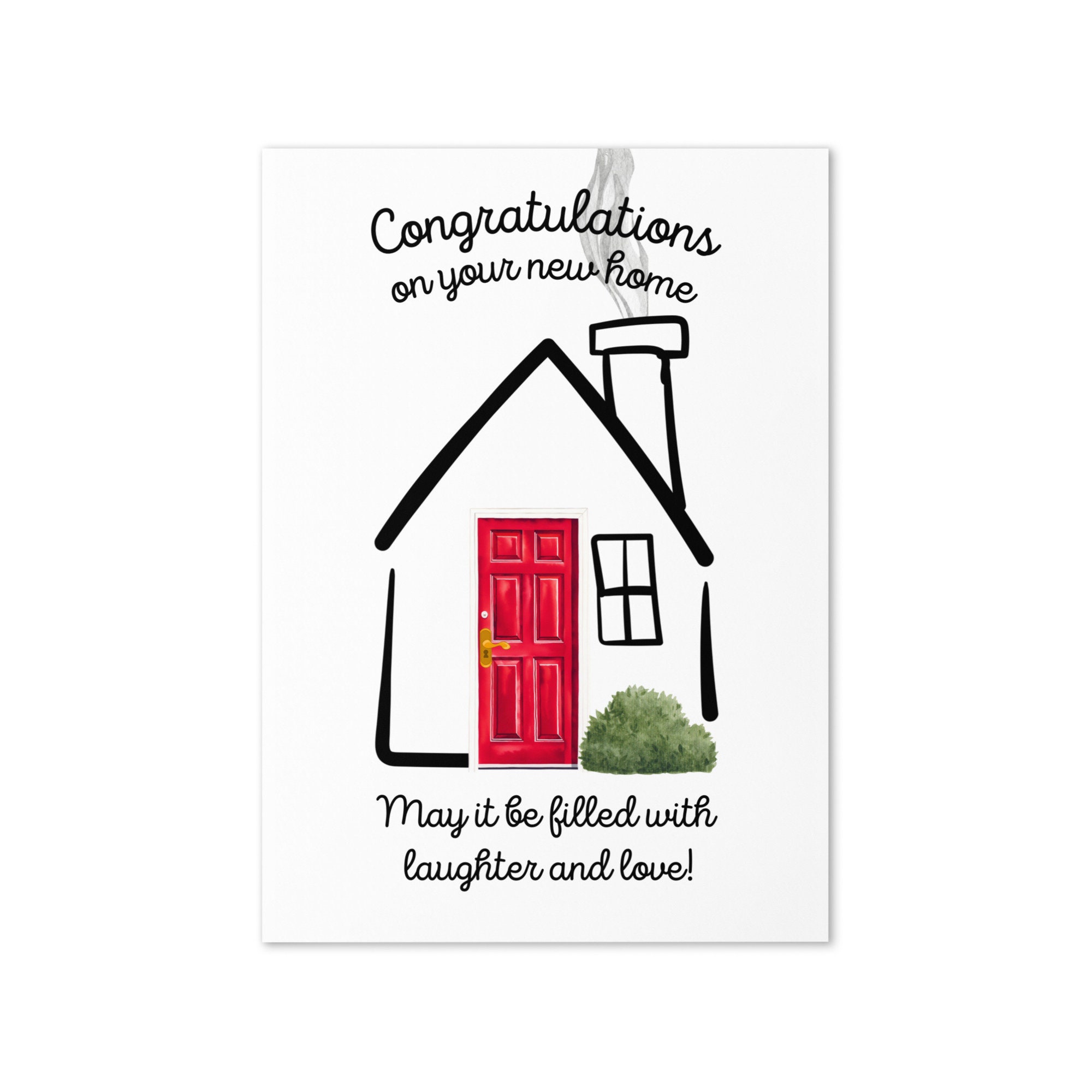 New Home Congratulations Card, A Thoughtful Housewarming Gift and ...