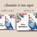 Parakeet Birthday Card, Party Hat and Balloons, Blue Budgie Gift, Pet ...