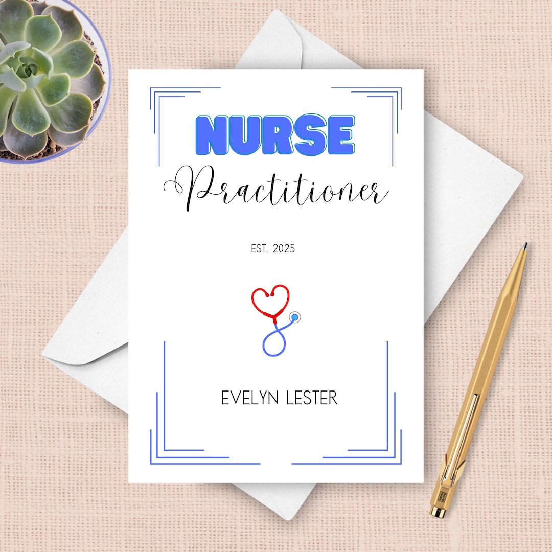 NP Graduation Card, 2026 Personalized Congratulations Card for Nurse ...