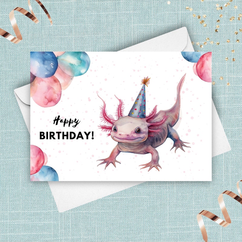 Axolotl Birthday - Etsy