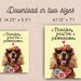 Printable Cocker Spaniel Funny Thank You Card, Instant Download Print ...