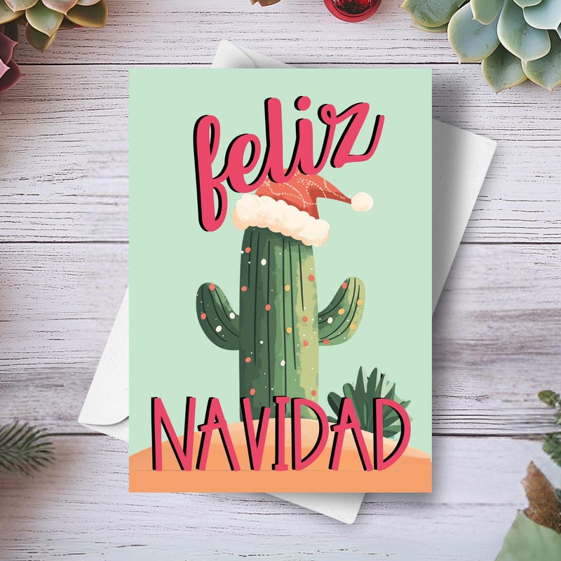 Spanish Holiday Card - Etsy