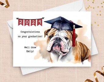 MSW Graduation Card, 2024 Personalized Congratulations Card for Master ...